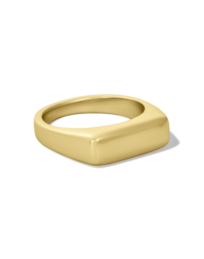 Block Waterproof Ring - Gold & Silver Statement – James Michelle