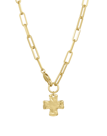Chunky Cross Chain Necklace – James Michelle