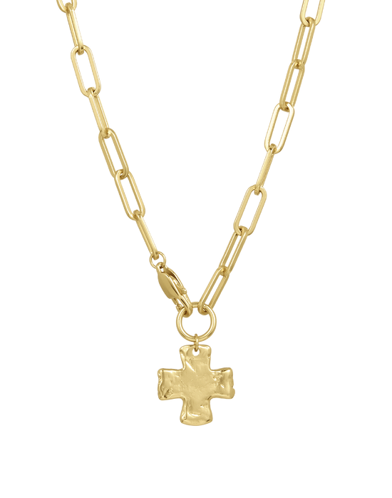 Chunky Cross Chain Necklace – James Michelle