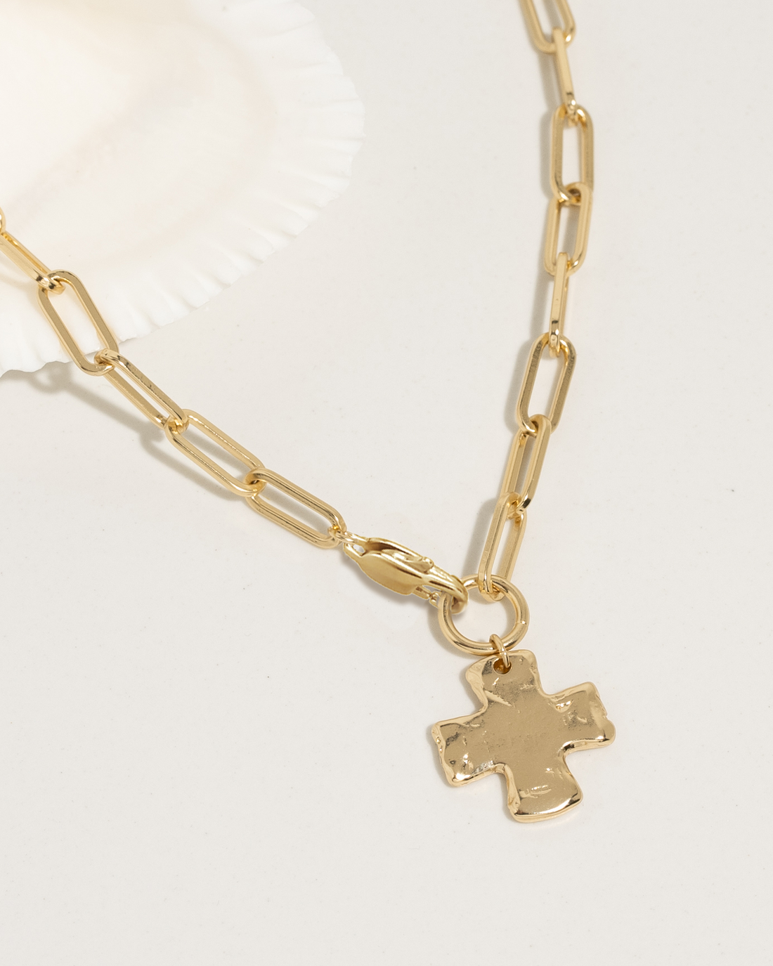 Chunky Cross Chain Necklace – James Michelle