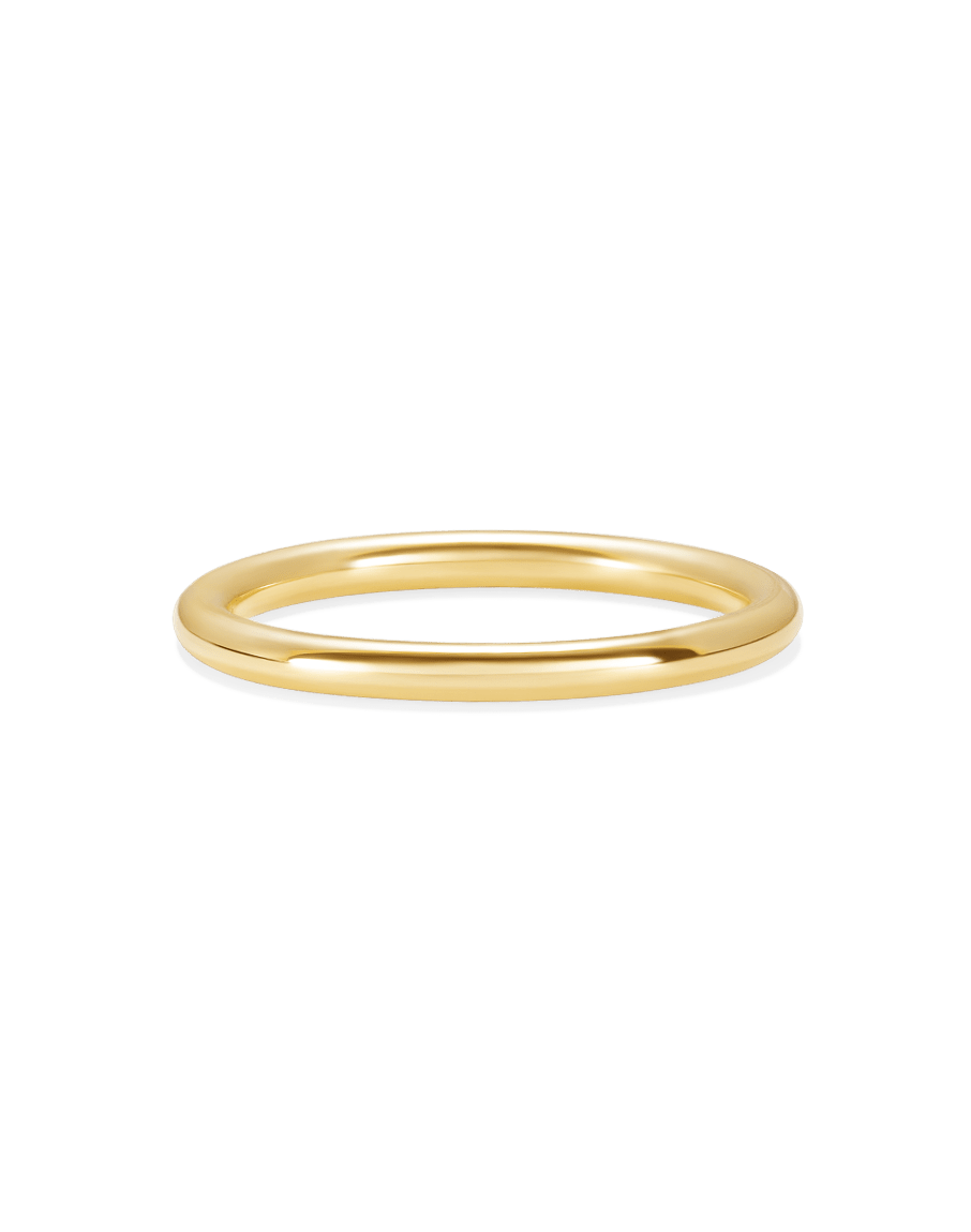 Solid Gold Pure Stacking Ring | James Michelle Jewelry