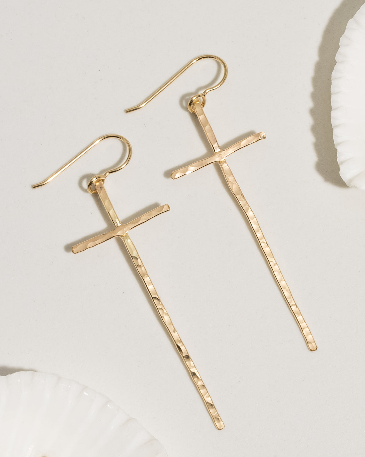 Skinny Cross Earrings – James Michelle