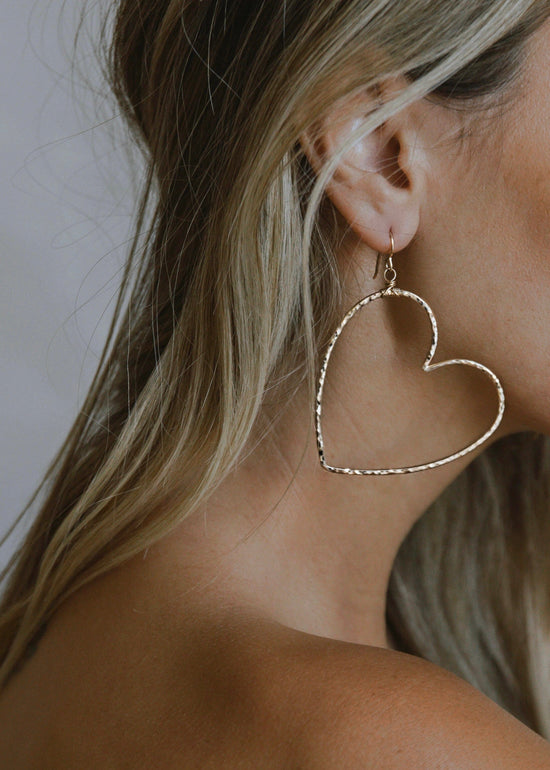 Boho Heart Hoops – James Michelle